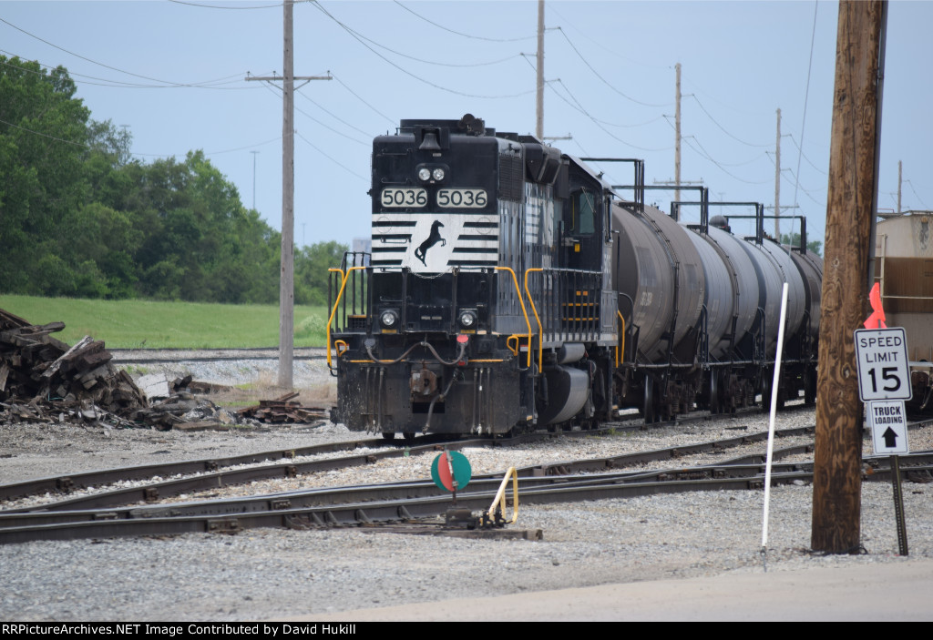 NS 5036, parked in Glake Yard, Des Moines IA